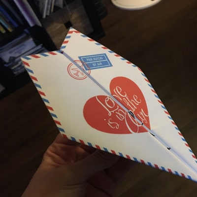 Printable DIY Valentine piece of My Heart Folded School Note Card - Etsy