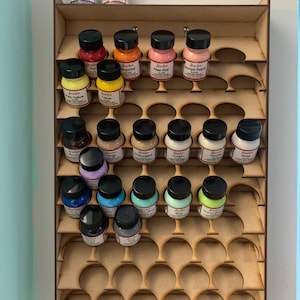 Wall Mounted Hobby Paint Storage Rack Vertical - Etsy