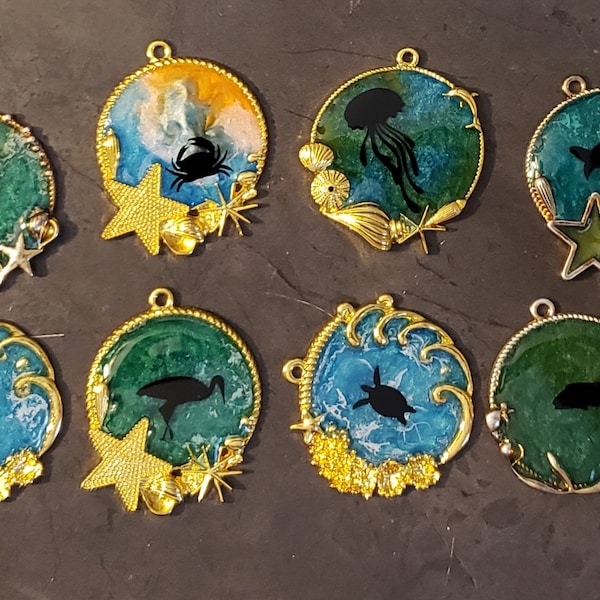 Vinyl Sea Animals, Ocean Resin Art, Epoxy Resin Art, Ocean Art DIY, DIY ...