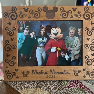 Personalized Picture Frame, 5x7, Custom Gift, Disneyland, Disneyworld ...