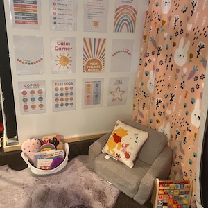 54321 Grounding Technique Poster Rainbow Grounding Printable Wall Art ...