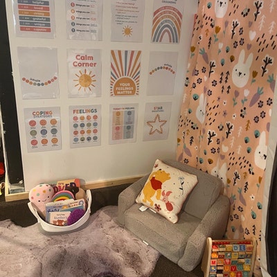 54321 Grounding Technique Poster Rainbow Grounding Printable Wall Art ...