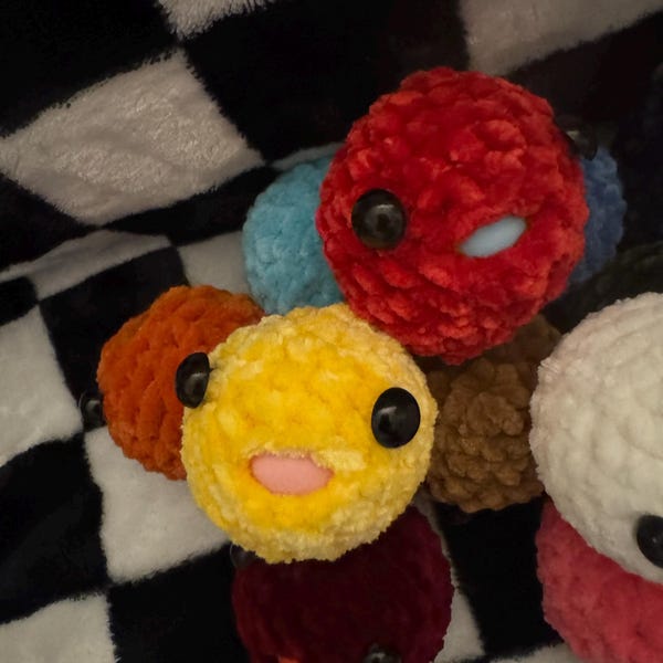 Stress Blobs Pattern Crochet Fidget Toy Pattern Crochet Stress Ball Fidgets No Sew Cute