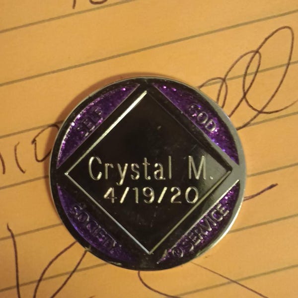 Custom NA Clean Time Medallion - Etsy