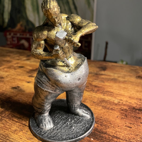 Inspiring Selfmade Man Sculpture: 16 Cm of Handcrafted Artistic ...