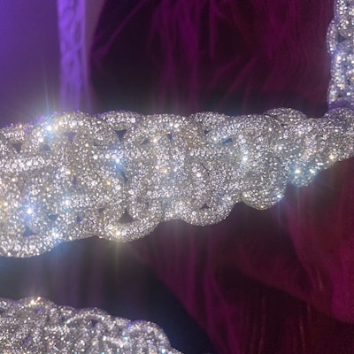 The SPARKLING TWIST 2 in 1 NECKLACE Handmade Crystal Encrusted ...