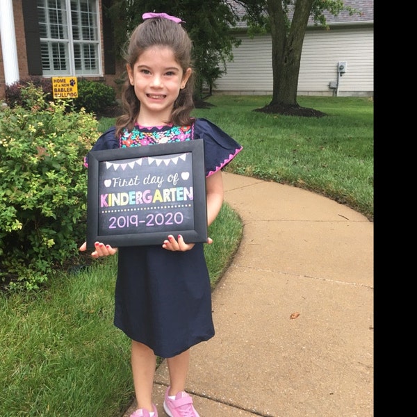 First Day and Last Day of Kindergarten Sign INSTANT DOWNLOAD Printable ...
