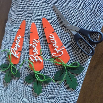 Carrot Tags Easter Basket Tag Carrot Personalized Easter Name Tags ...
