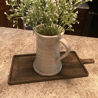 Rustic Serving Tray, Wooden Serving Tray, Rustic Wood Platter ...