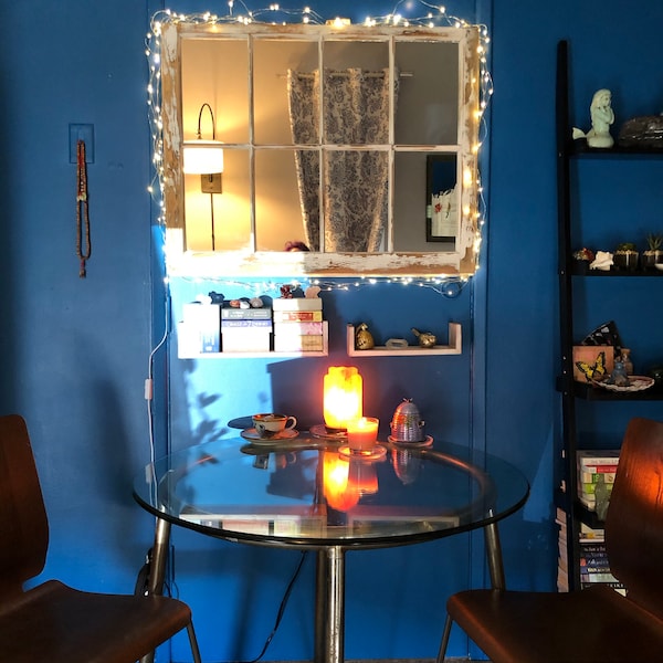 Vintage Antique Farm Window Sash Frame 8 Pane 36x27 Rustic Cottage ...