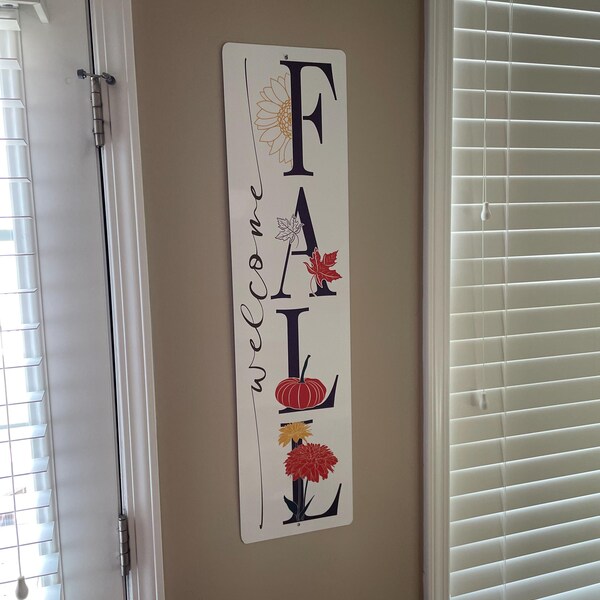 Welcome Fall Sign, Fall Season Welcome Sign, Fall Porch Sign, Porch ...