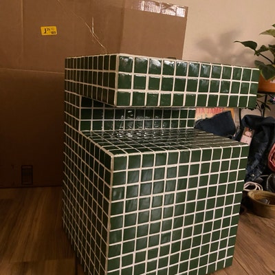 Handmade Tile Cube, Designer Furniture, Tile Shelf, Coffee Table ...