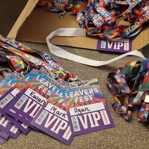 LEAVERS FEST End of School Festival Party Wristbands - Class of 2025 ...