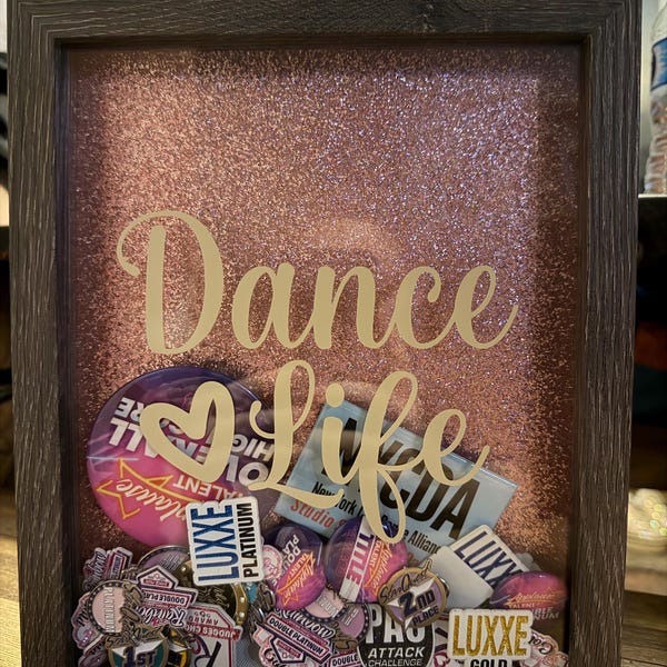 Dance Shadowbox - Dance Pins - Dancer Gift - Dance Team Gift - Ballet ...