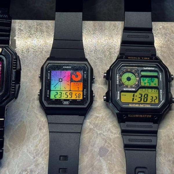 Casio AE-1200 Gradient Filter Screen - Etsy