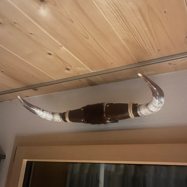 Jefe's XXL "tres Pies” Steer Horns - Polished Bull Longhorn Mount ...