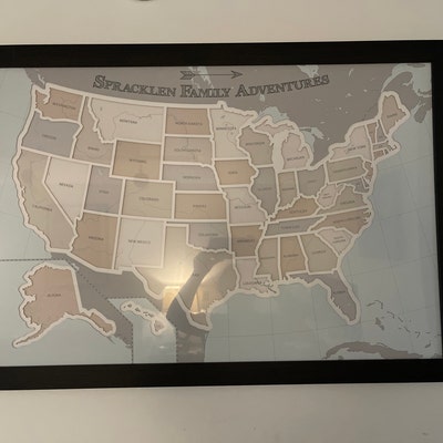 Personalized 50 States Photo Map A Unique USA Travel Collage - Etsy