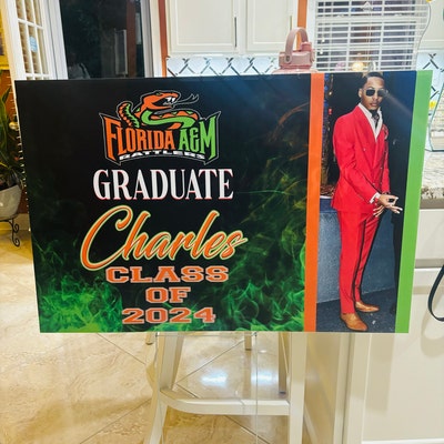 FAMU GRADUATION LAWN Sign Personalized Graduation Lawn Sign Customized ...
