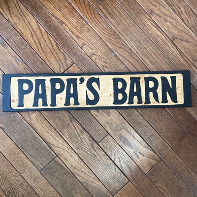 Papa's Shop Sign - Etsy