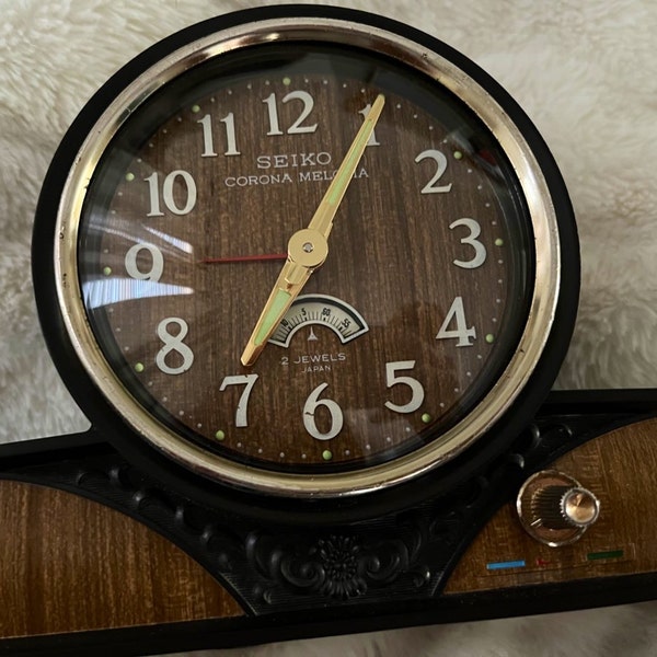 Vintage Tulip Coral Alarm Clock Tokyo Tokei Space Age - Etsy