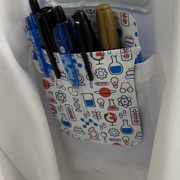Pocket Protector/nursing Uniform/lab Coats/handmade Pocket Protector ...