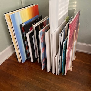 Art Storage Rack Wooden Dowel for Framed Art Picture | Etsy