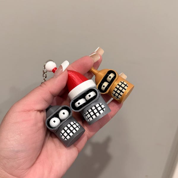 Futurama Bender Zoidberg Keychain - Etsy