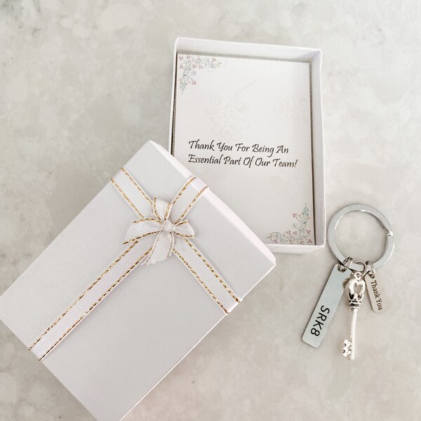 Employee Appreciation Gift Keychain, Key Charm Keychain, Employee Gift ...