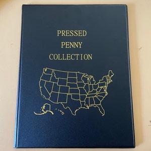 Large Elongated / Pressed Penny Book Holds 144 Coins - Etsy