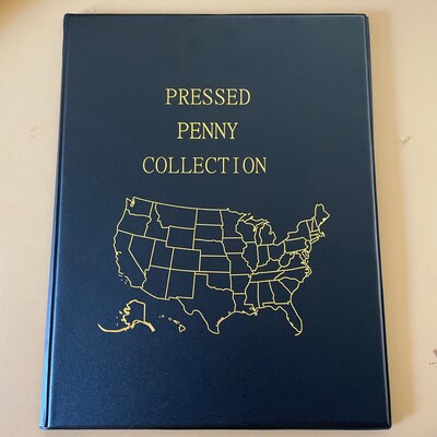 Large Elongated / Pressed Penny Book Holds 144 Coins - Etsy