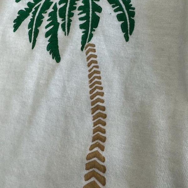 A Palm Tree, Hand Carved Indian Wood Printing Block; Textile Stamp ...