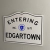 Official Painted Wood Entering Boston Sign Handmade - Etsy