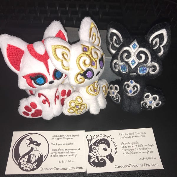 Ornamental Kitsune Plush - Littlefox's Toebeans - Japanese Spirit Fox ...