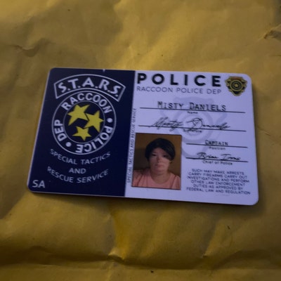 Resident Evil Red & Blue Gate System Key Card Raccoon City - Etsy