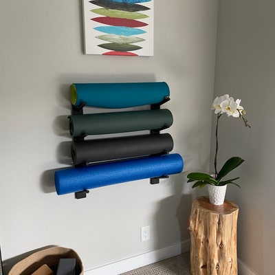Yoga Mat Wall Storage Organizer Yogamat Wall Storage Yoga Mat Shelves ...