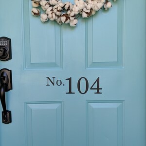 Vinyl House Numbers Front Door Decal, Address Numbers for Front Porch ...