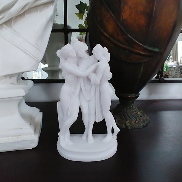 The Three Graces Statue: Cast Marble Greek Goddess Sculpture (10 Inch ...