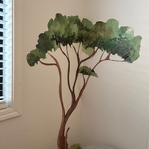 SAVANNA TREE Safari Nursery Decor / Africa Tree Wall Decal / Safari ...