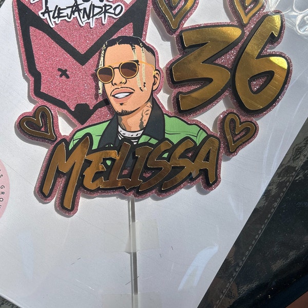 Rauw Alejandro Cake Topper, Rauw Alejandro Birthday Party, Rauw ...