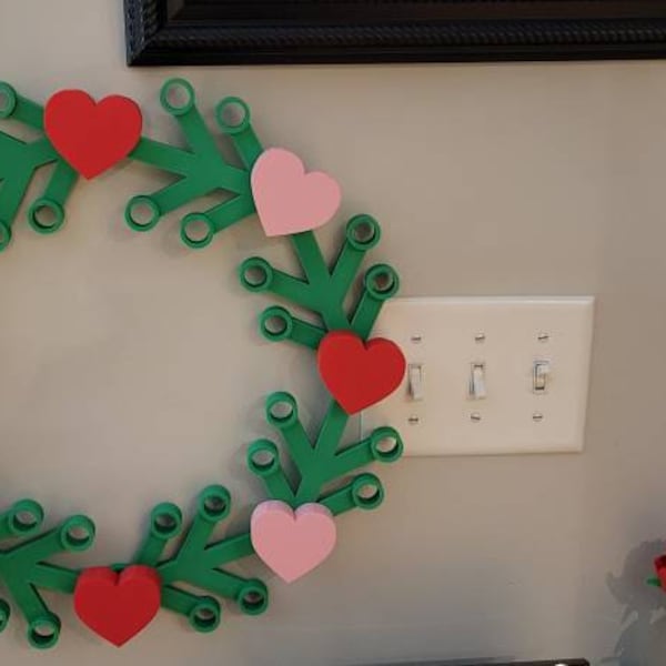 3d Printed Lego Inspired Giant Wreath Etsy Canada