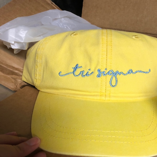 Tri Sigma Cap - Officially Licensed Greek Baseball Cap - Sigma Sigma ...