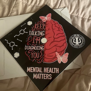 Custom psycho Path Graduation Cap Topper, Psychology Graduation Cap ...