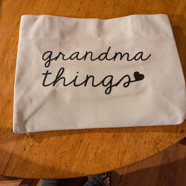 Grandma Things Tote Bag -personalized Grandma Gift- Mothers Day Gift ...