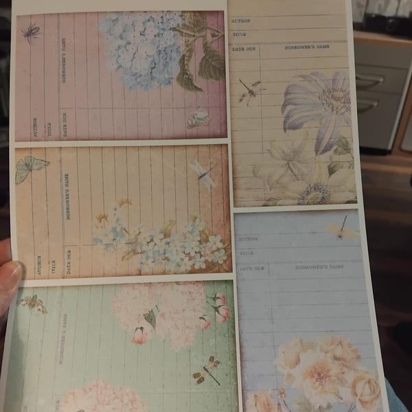 Printable Botanical Ephemera Paper, Digital Download, Vintage Ephemera ...