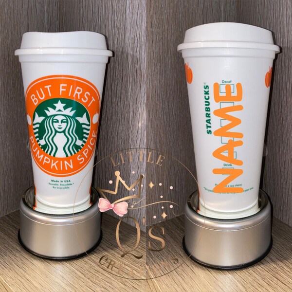Coffee Cup Logo Wrap Fall Designs, Circle Starbucks Frames for Fall ...