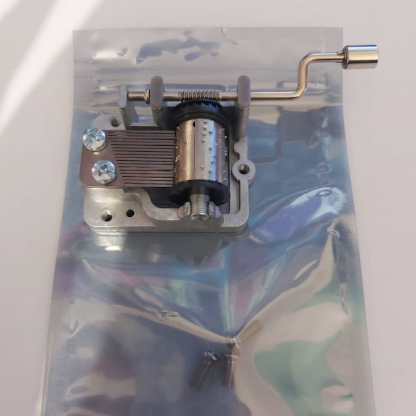 Music Box Mechanism | Hand Cranked 18 Notes and Cylinder Mechanism ...