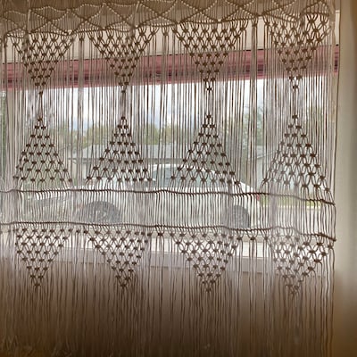 Macrame Curtain. Macrame Panel,, Macrame Wall Art. - Etsy