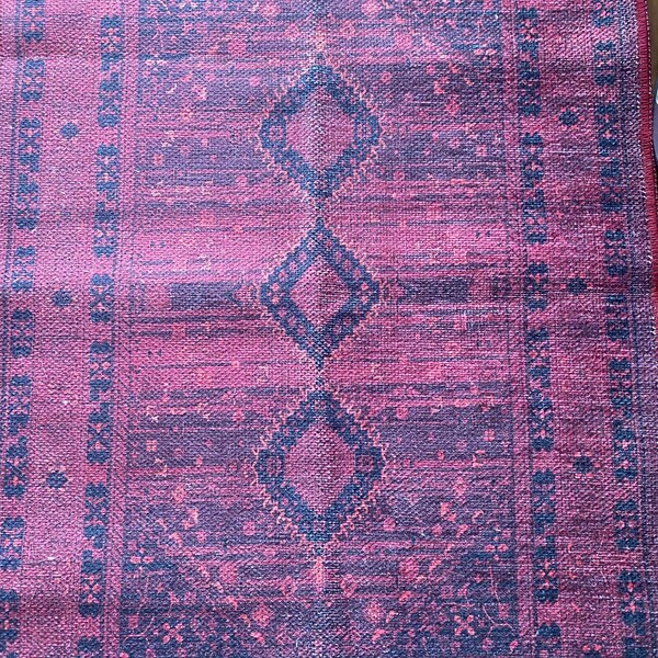 Red Vintage Style Rug, Boho Home Decor Rug, Aesthetic Rugs for Living ...