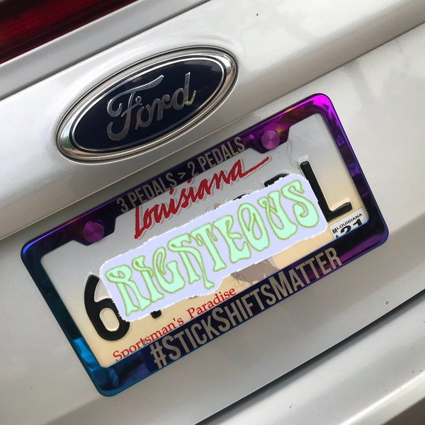 Customized Laser Engraved Stainless Steel License Plate Frame ...
