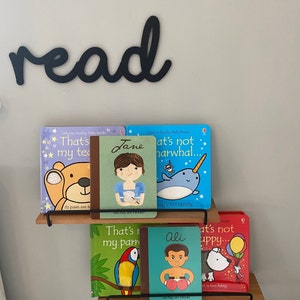 40CM Read / Play Wooden Sign / Any Colour / Nursery Wall Decor - Etsy UK